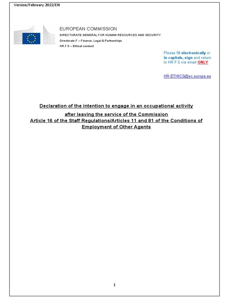 Article 16 Form C 2018 4048 EN | PDF | European Union | European Commission