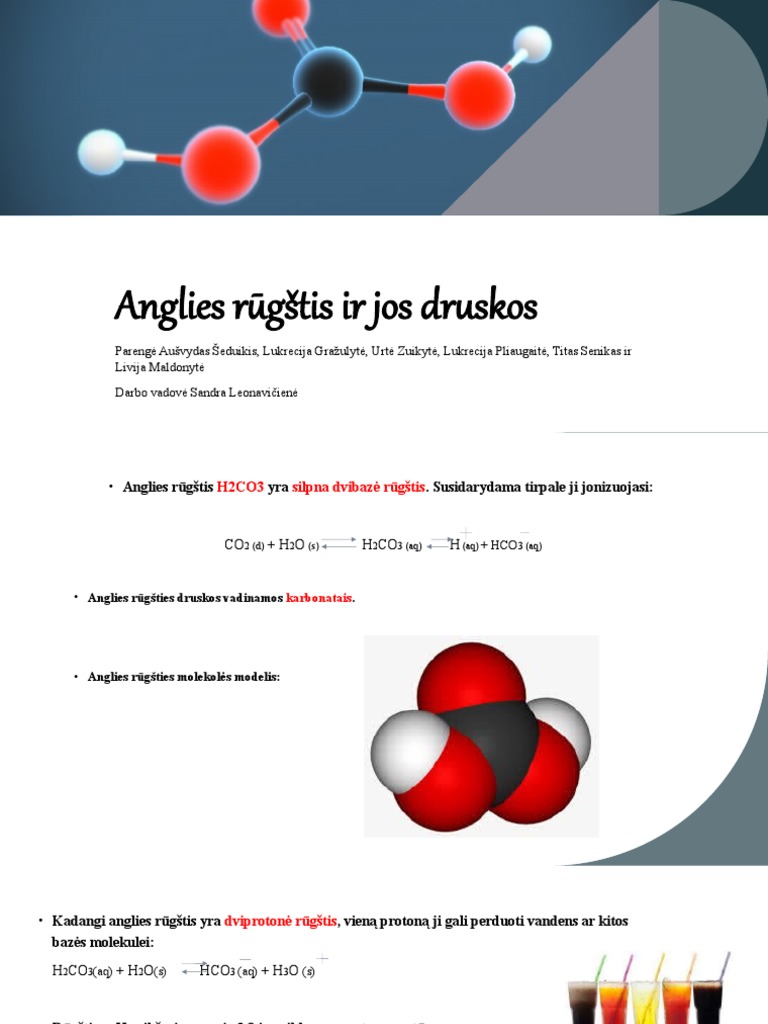 Anglies Rūgštis Ir Jos Druskos | PDF