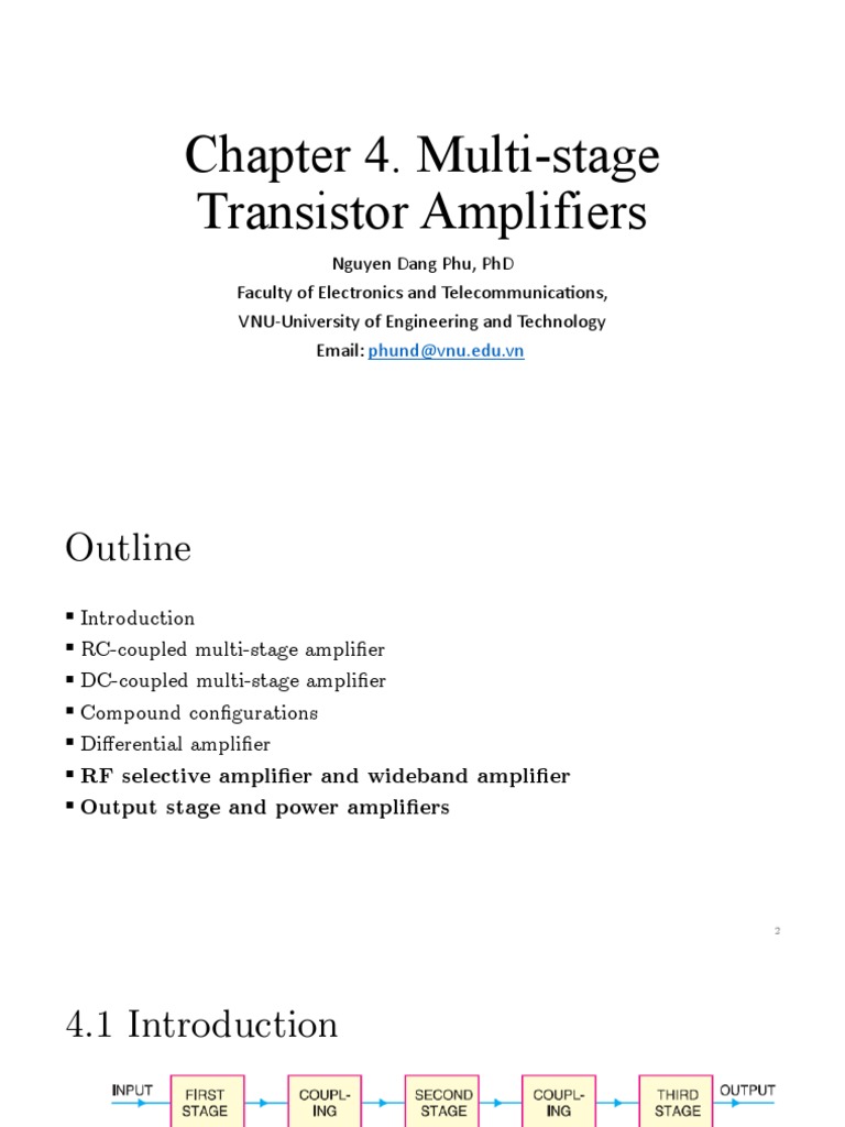 Multi-Stage Transistor Amplifiers Guide | PDF | Amplifier | Electrical ...