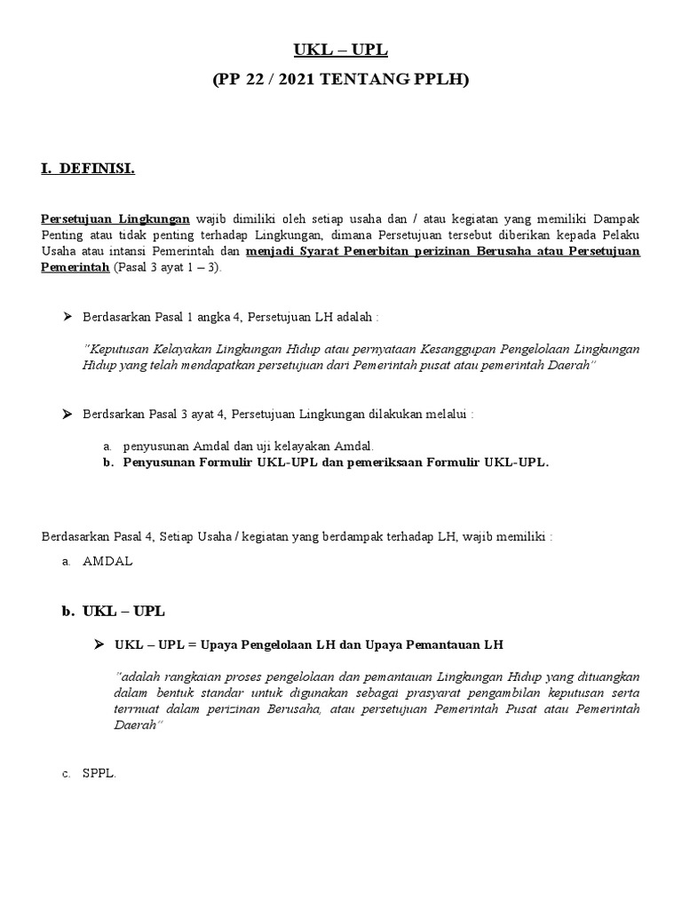 Persetujuan Lingkungan UKL-UPL | PDF | Pengelolaan Keuangan & Uang