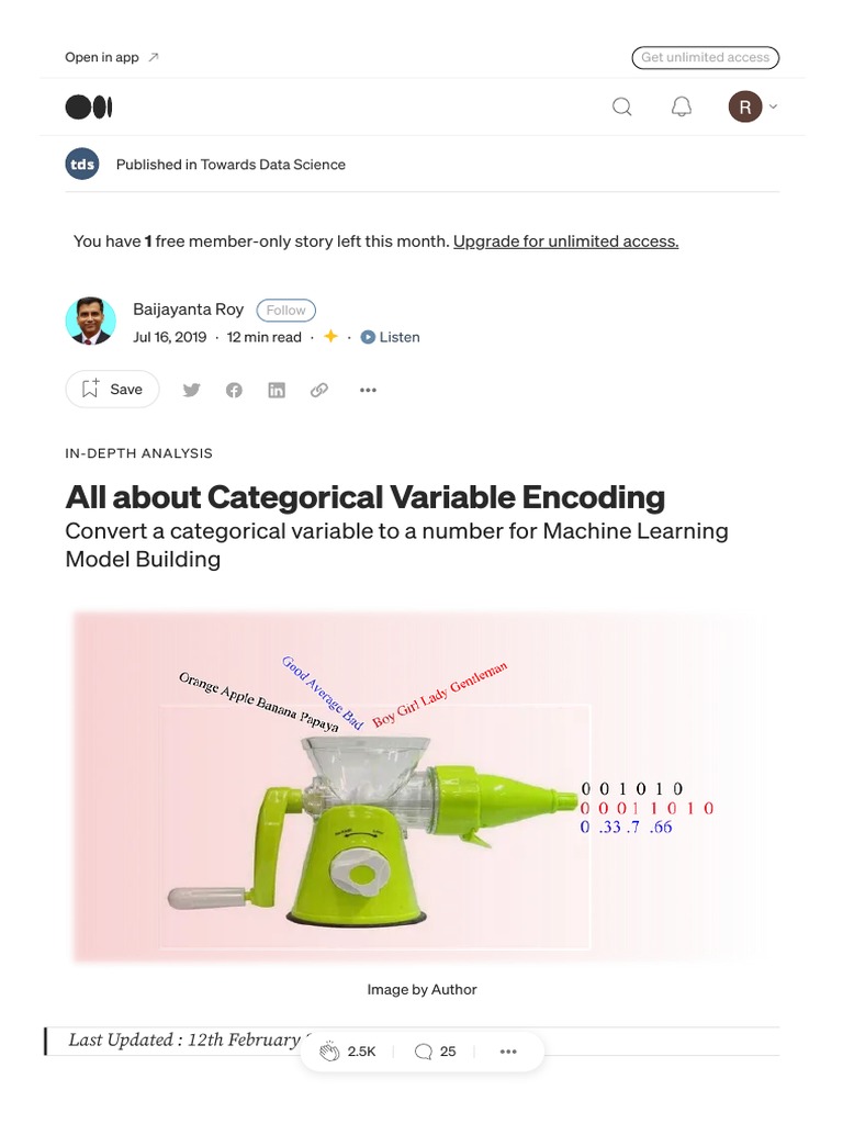 All About Encoding - by Baijayanta Roy - Towards Data Science | PDF ...