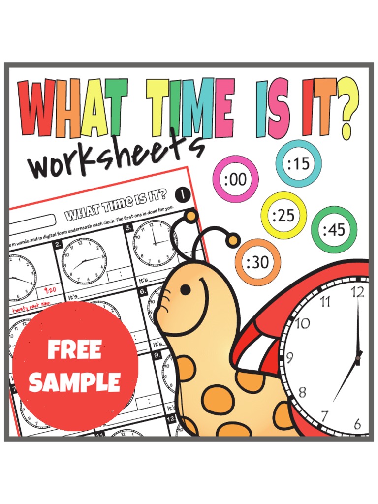 Telling Time Worksheets | PDF