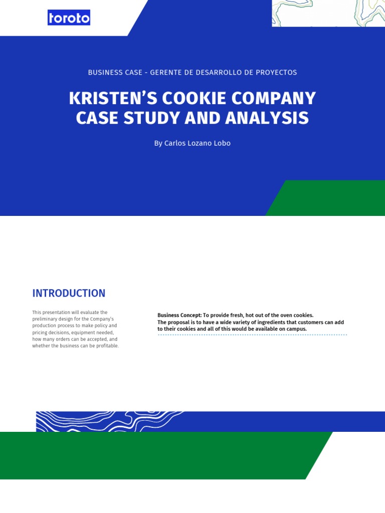Solución Caso Kristen Cookies | PDF | Oven | Economies