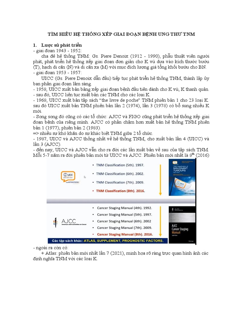 Trần Minh Thuấn CTUMP - hệ thống TNM | PDF