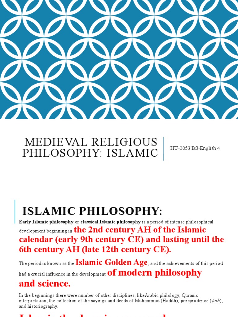 Medieval Islamic | PDF | Nous | Islamic Philosophy
