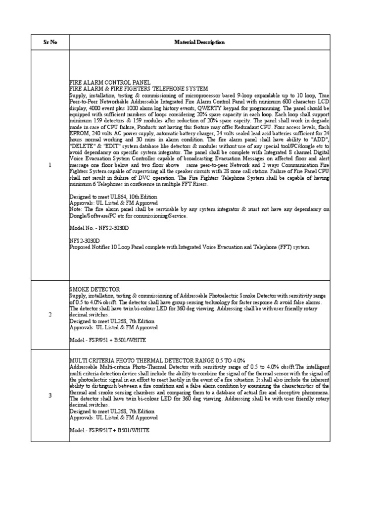 FAPA System For CIDCO Project III, Taloja Sector - 37 | PDF | Sensor ...
