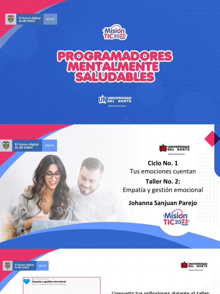 PDF Taller 2 - Empatía y Gestión Emocional | PDF | Las emociones | Autorregulación emocional