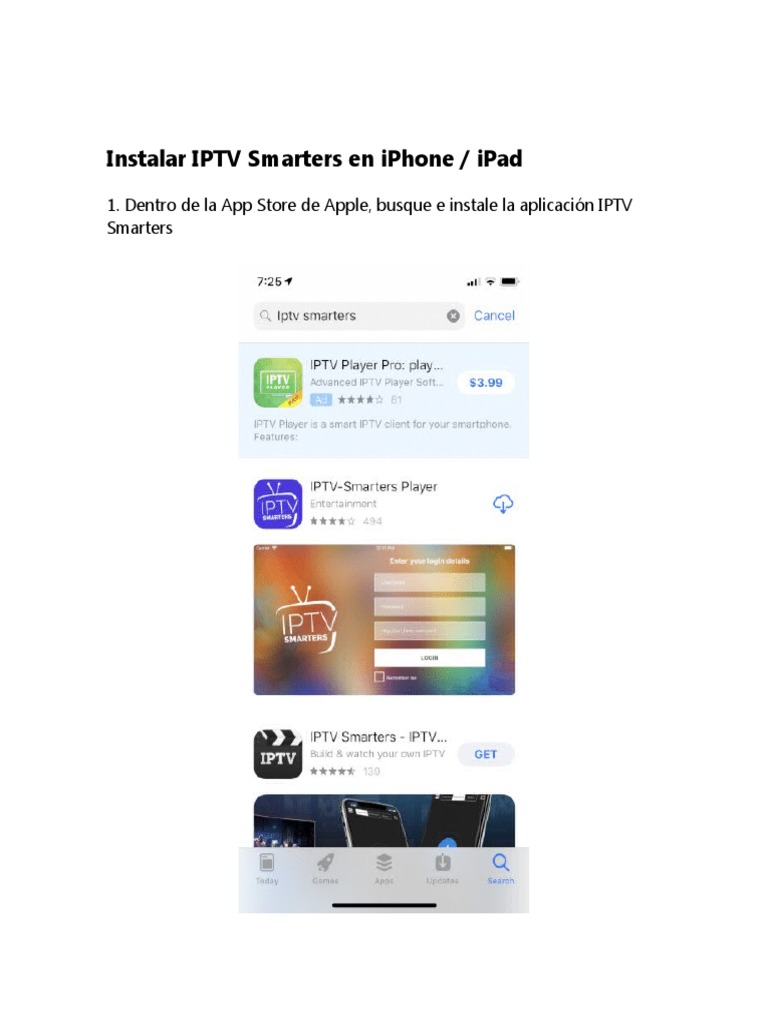 Instalar IPTV Smarters en Iphone | PDF