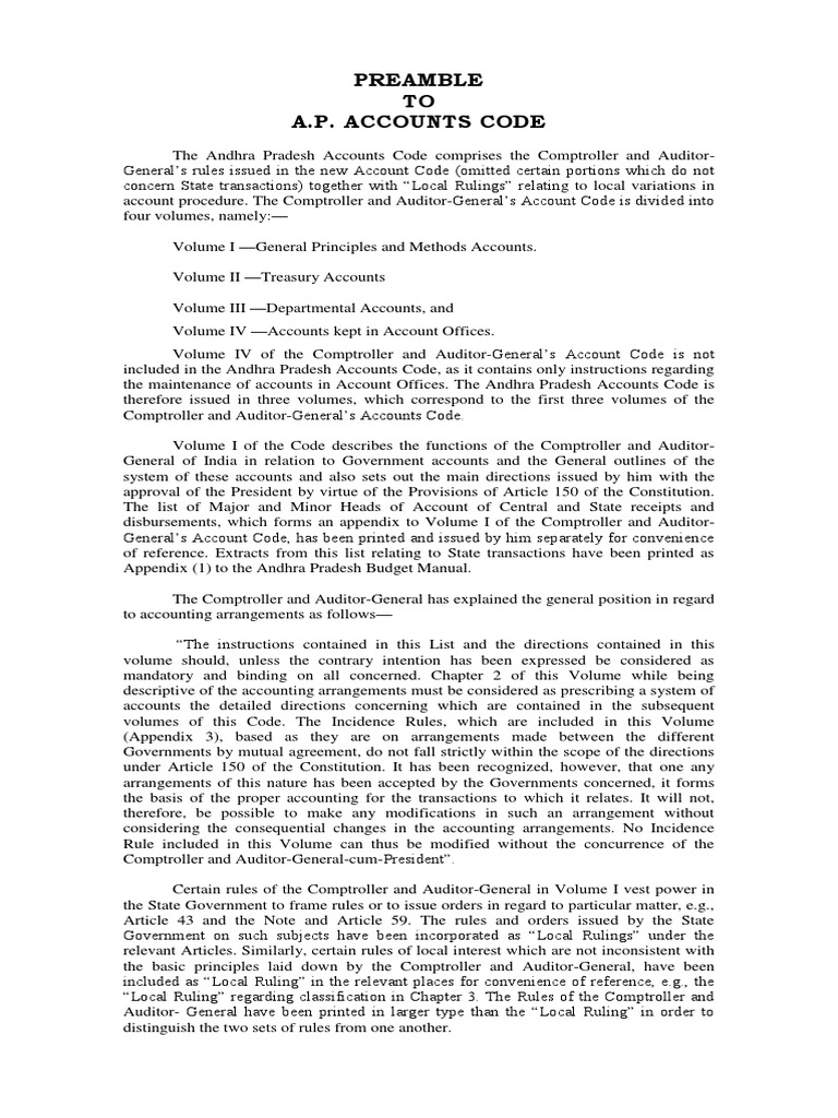 Accounts Code | PDF | Comptroller | Cost