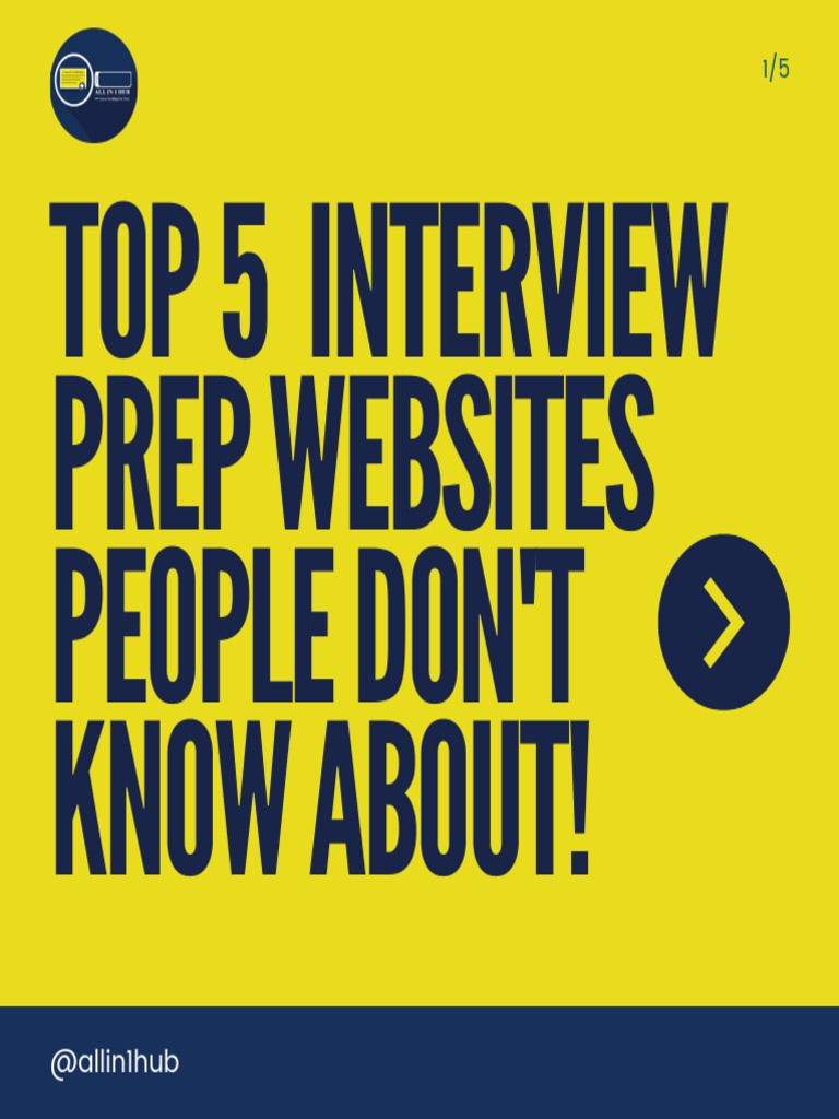 Top 5 Websites For Interview Preparation | PDF
