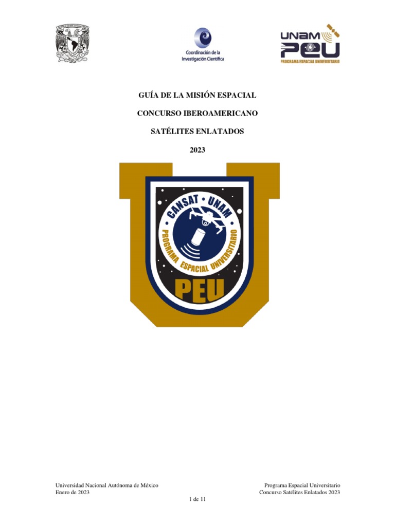 Convocatoria CanSat GM Iberoamericano 2023 V1.2 | PDF | Ciencias fisicas