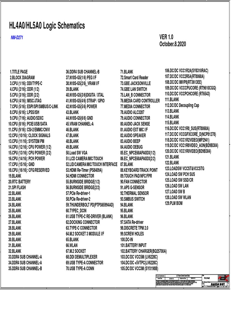 ThinkPad L14 Logic Schematics | PDF | Usb | Physical Layer Protocols