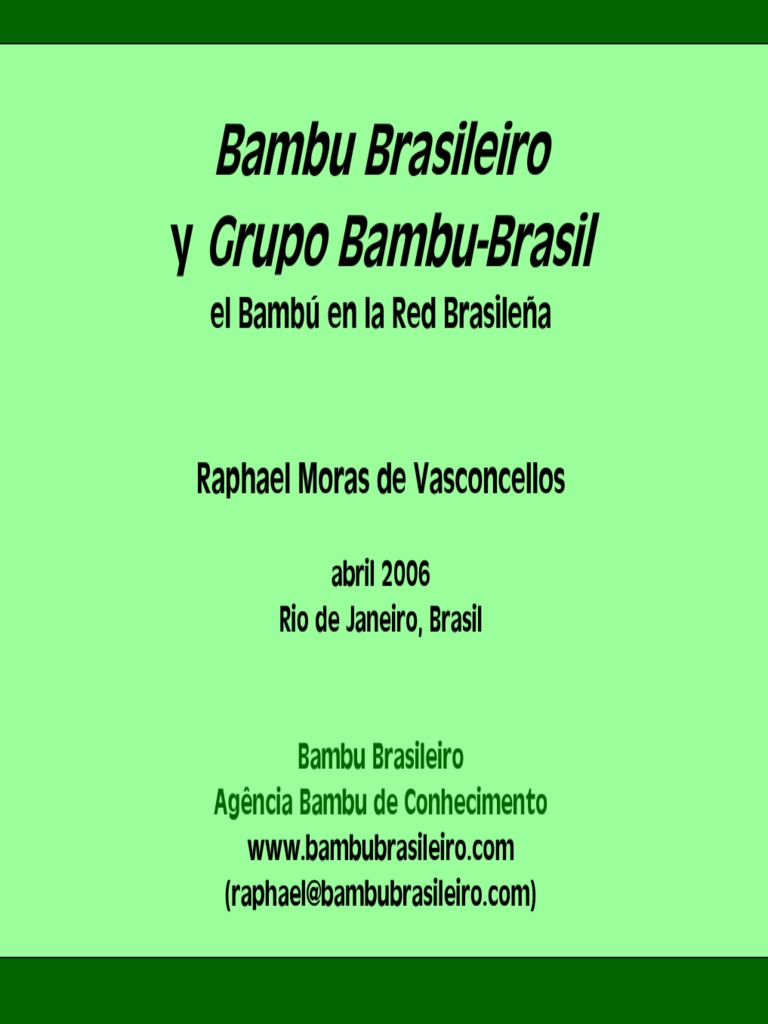 Grupo Bambu: Conocimiento y Crecimiento | PDF | Internet