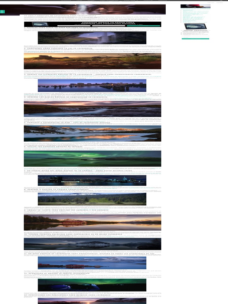 25 Consejos de Fotografía para Principiantes - Tips de Fotografía | PDF ...