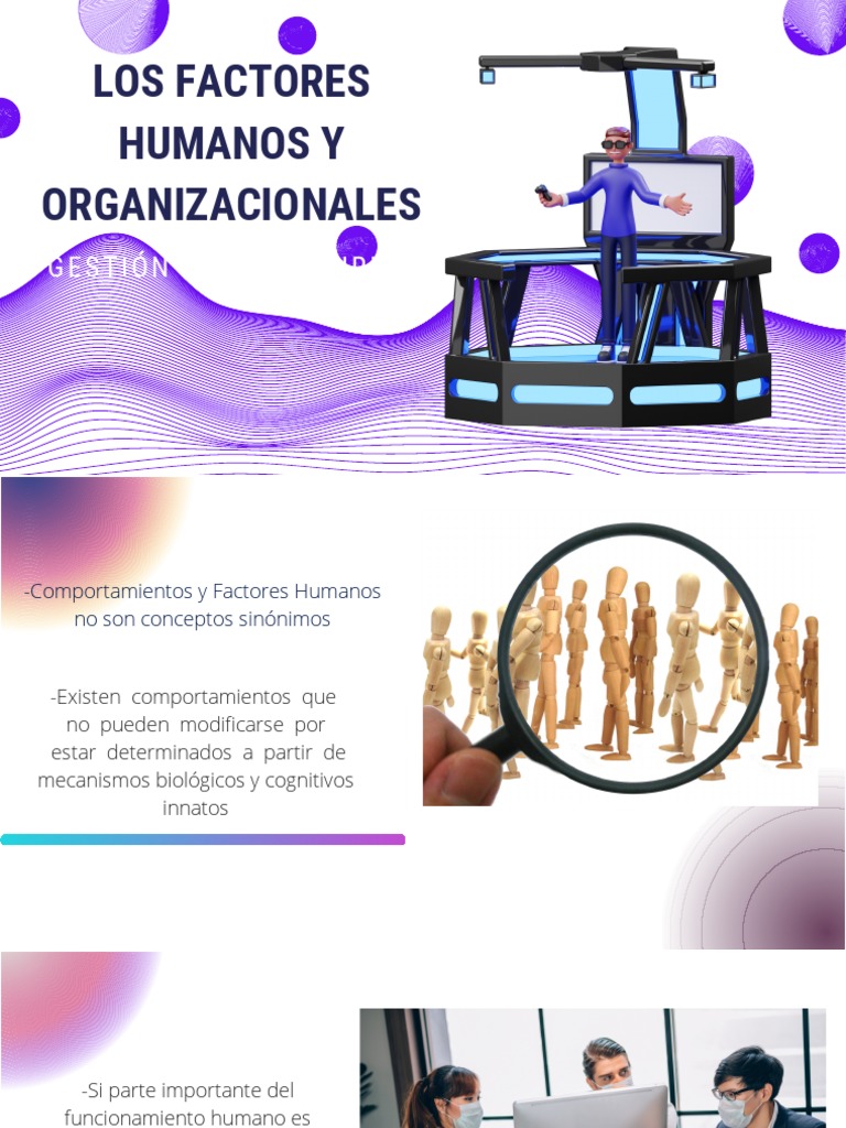 Factores Humanos y Organizacionales | PDF