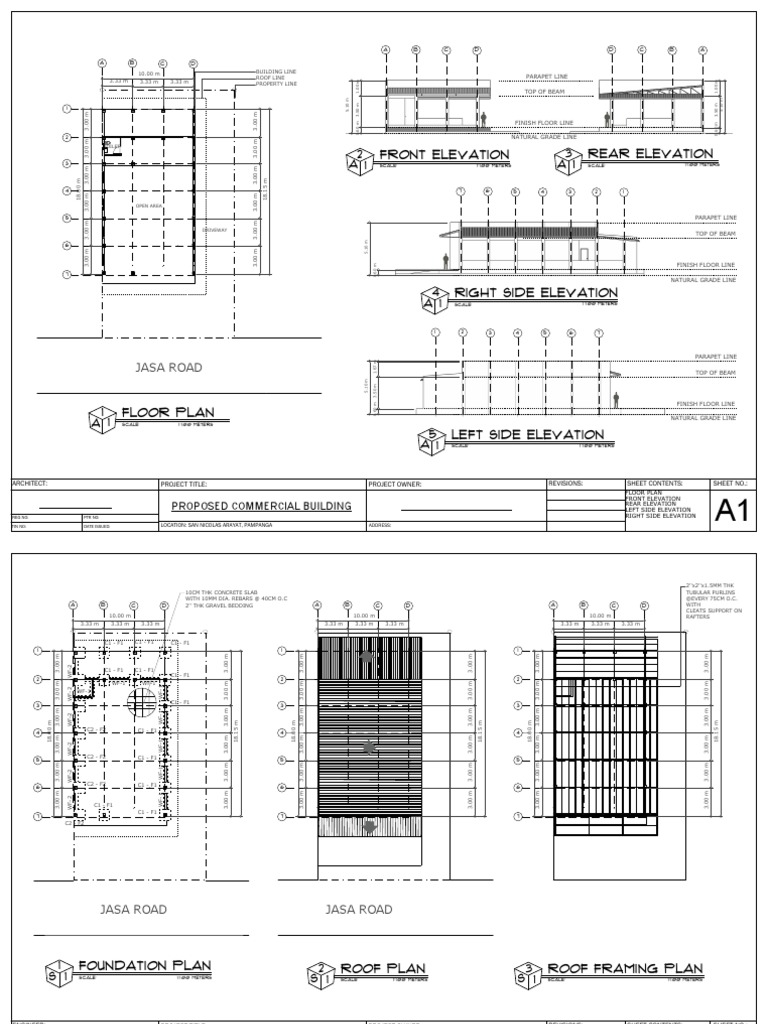 Proposed Commercial Building | PDF | Electrical Wiring | Manufactured Goods