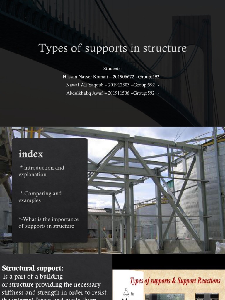 Types of Supports in Structure | PDF