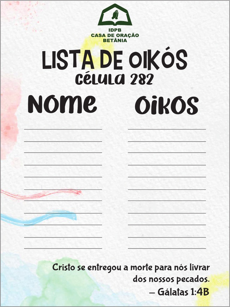Lista de Oikos | PDF