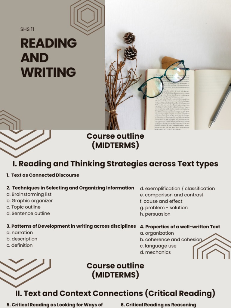 RW - 1 Text As Connected Discourse | PDF | Thought | Reading Comprehension