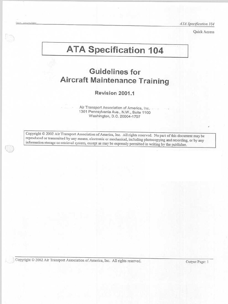 ATA104 | PDF