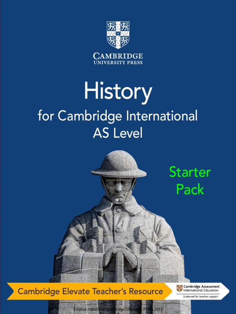 Starter Pack - Cambridge International As History Teachers Resource ...