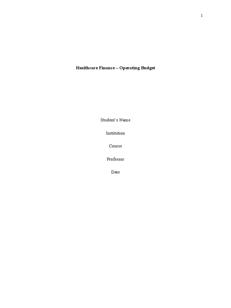 HCA Healthcare Operating Budget Overview | PDF | Equity (Finance) | Revenue