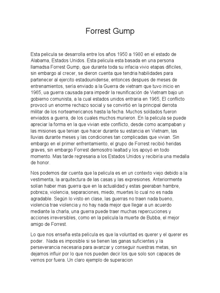 Forrest Gump | PDF