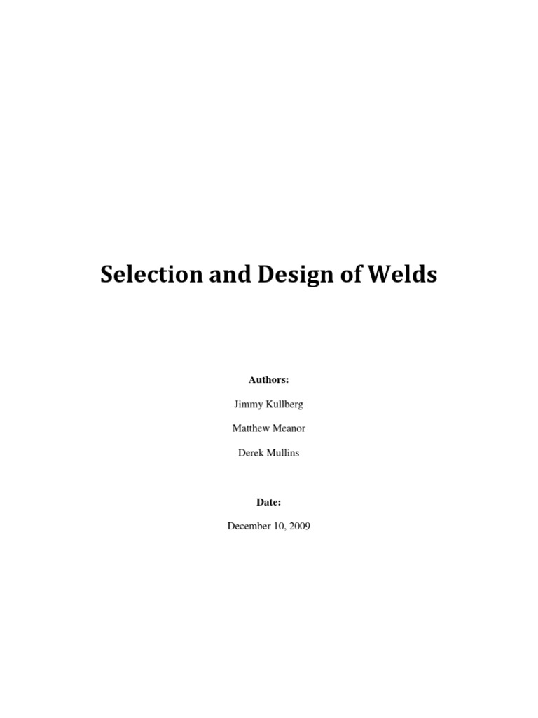 Design of Welds | PDF | Welding | Construction