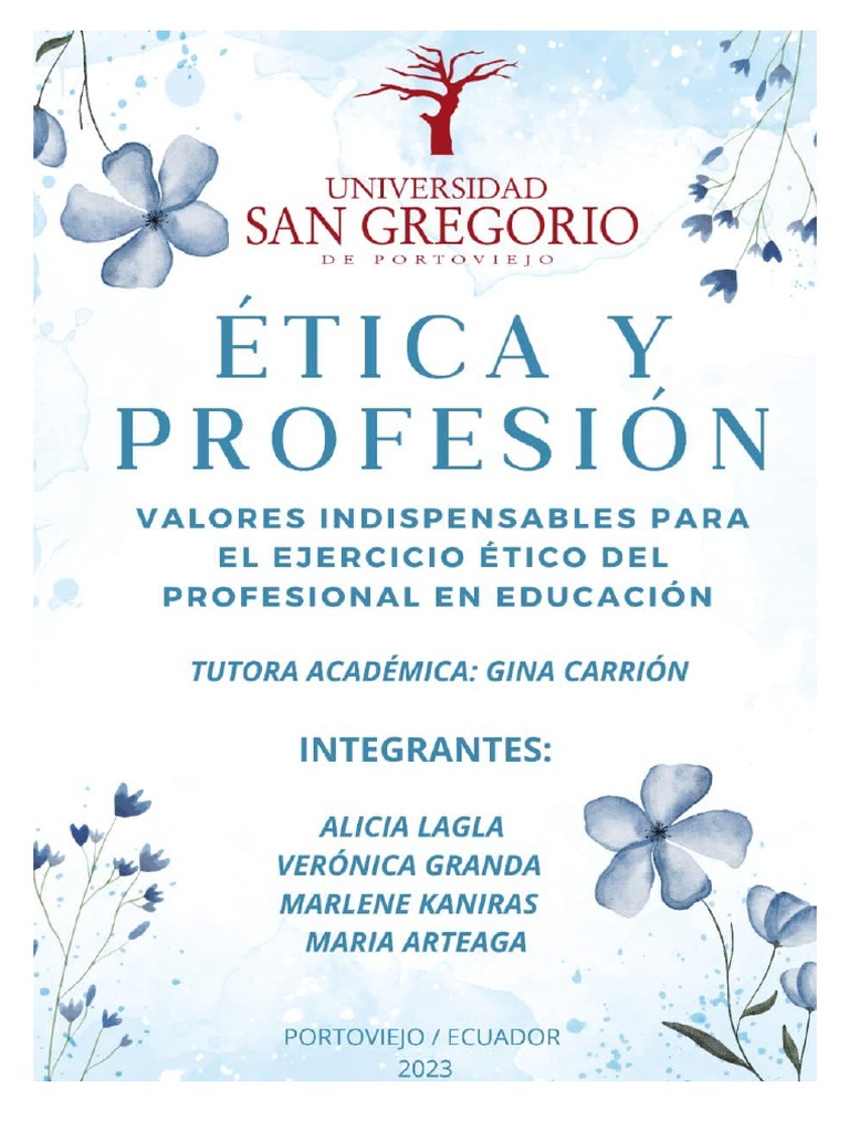 Ética profesional del docente | PDF | Maestros | Trabajo Social