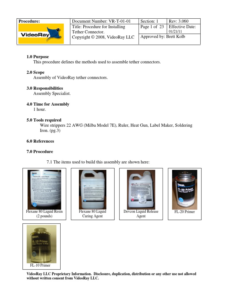 Tether Termination and Strain Relief Assembly Instructions Rev6-1 | PDF ...