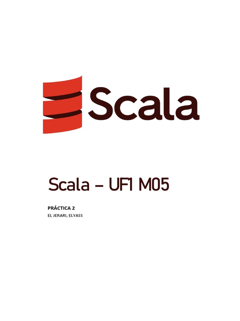 Scala M05 | PDF | Scala (lenguaje de programación) | Lenguaje de ...