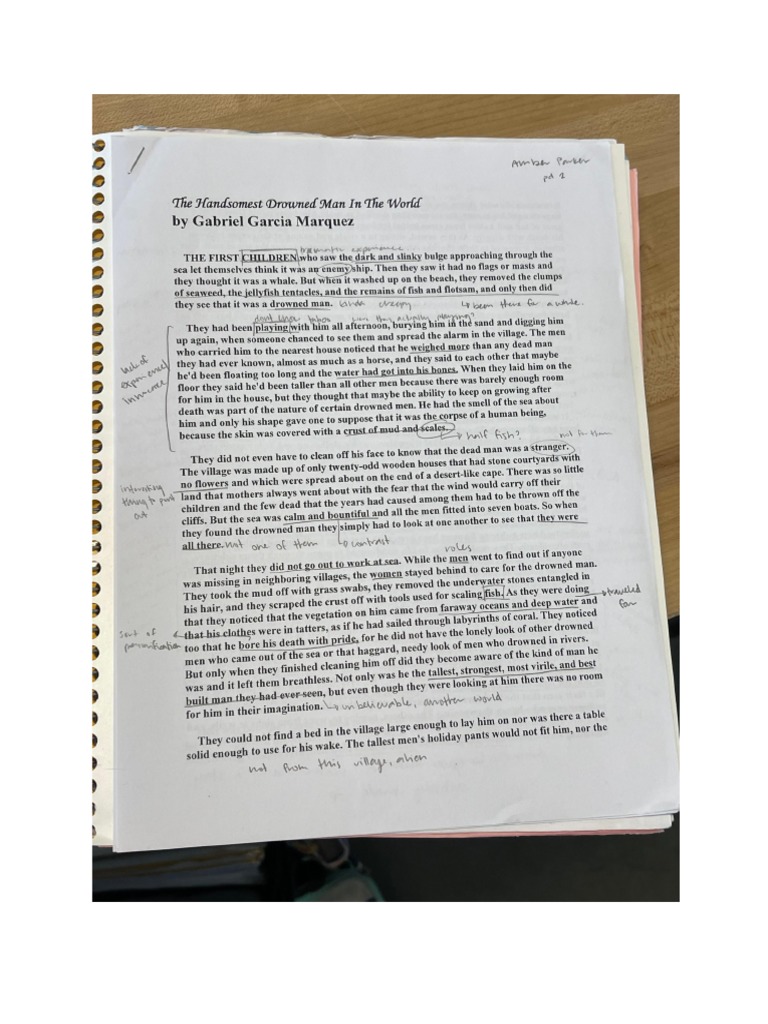 The Handsomest Drowned Man in The World | PDF