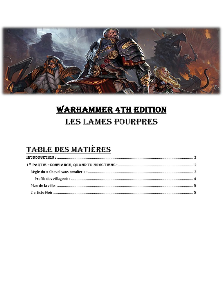 Warhammer 4th Edition | PDF