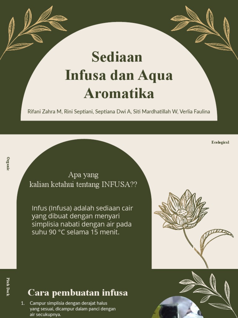 Infusa Dan Aqua Aromatika | PDF