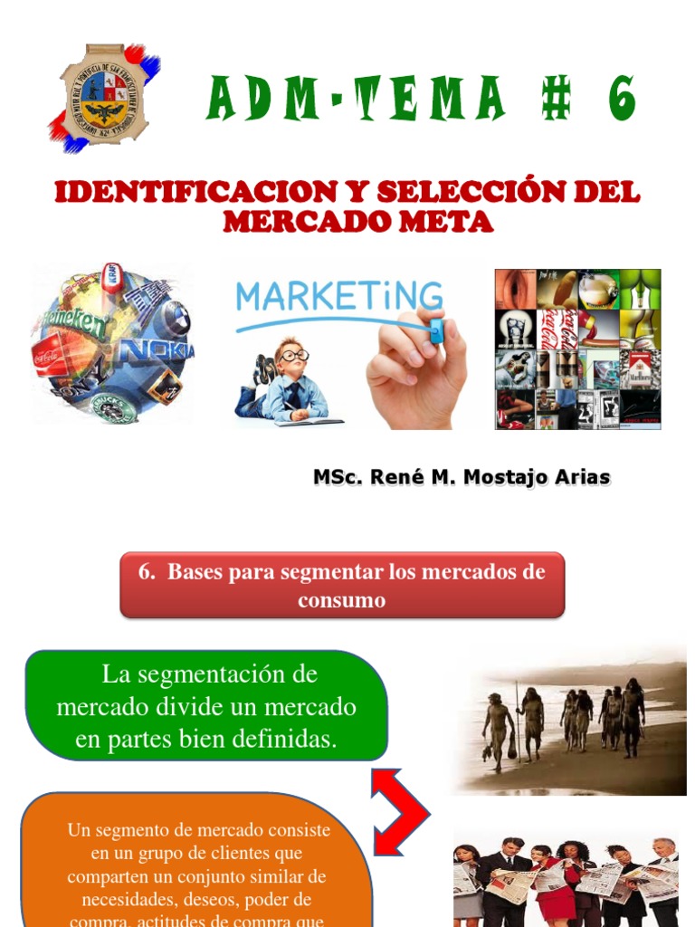 Ae Tema 6 Identificacion Y Seleccion Del Mercado Meta 2020
