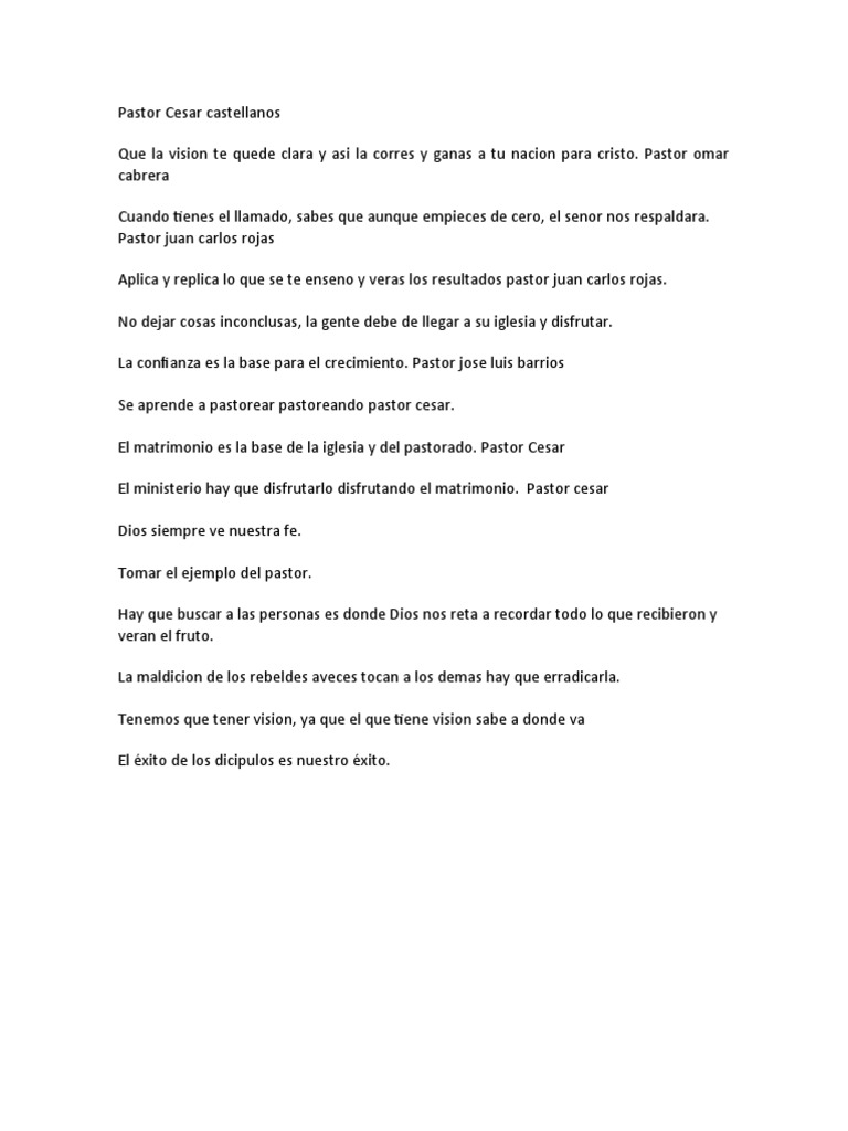 Claves Pastorales para el Éxito Espiritual | PDF