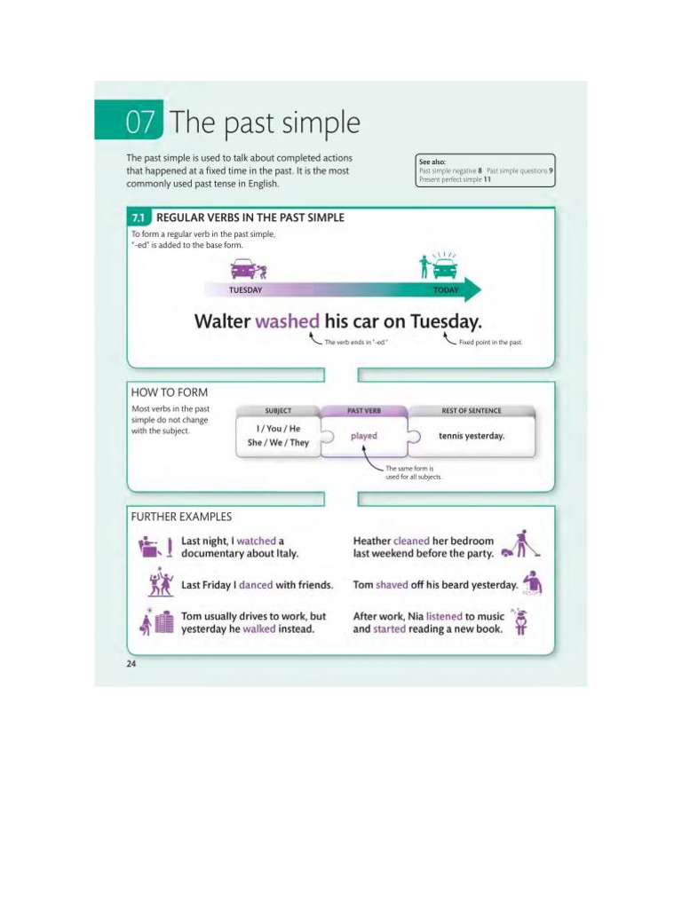 Revision of The Past Tense - Revisión Del Tiempo Pasado | PDF