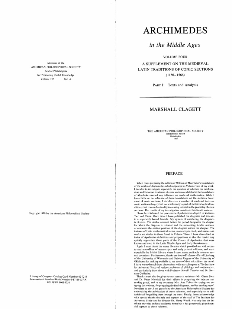 Archimedes: in The Middle Ages | PDF | Elementary Mathematics ...
