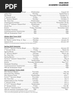 FHSU Academic Calendar 2022-2025 | PDF | Academic Term | Educational ...