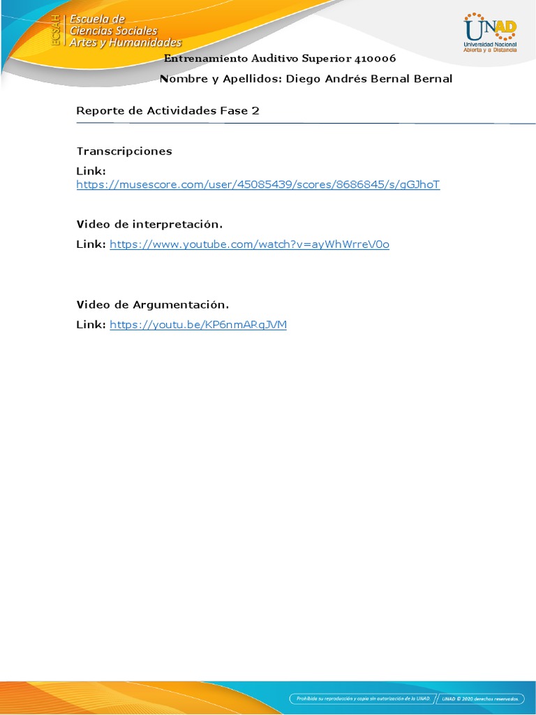 Diego Andres Bernal Bernal FASE 2 GRUPO 410006 - 8 | PDF