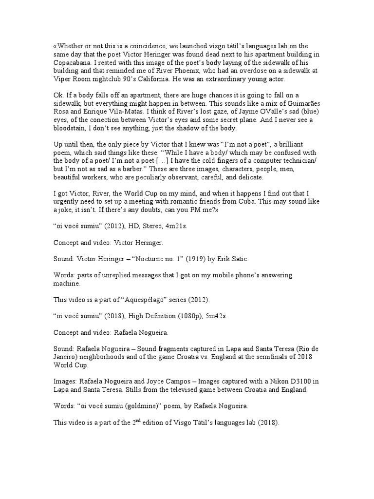 Reflections on Loss, Creativity, and the Interconnectedness of Life: An ...