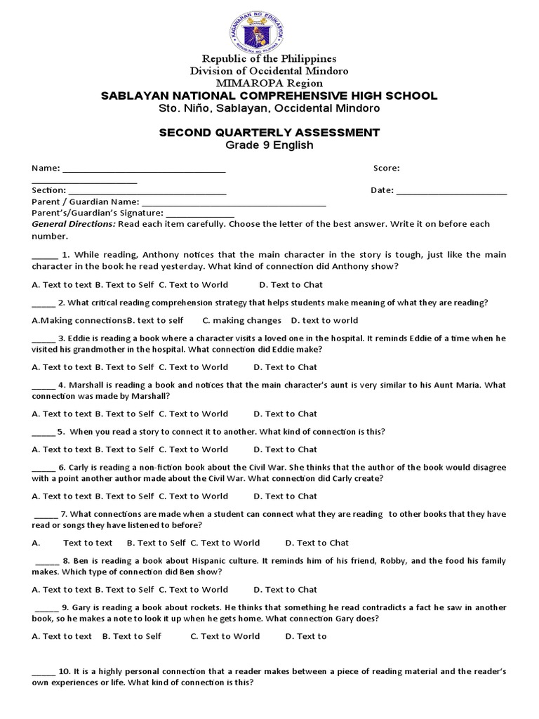 Final 2nd Periodical Test | PDF