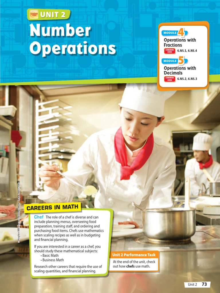 Unit 2 Number Operations | PDF | Multiplication | Mathematics