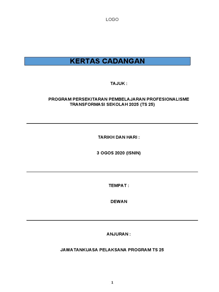 Format Kertas Kerja SPK Bil.1-2021 | PDF