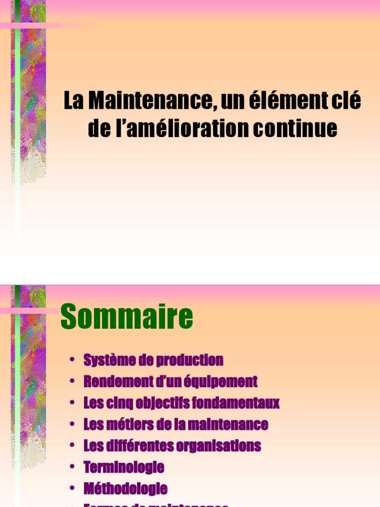 Module Maintenance Industrielle | PDF | Fatigue (matériau) | Usure des surfaces