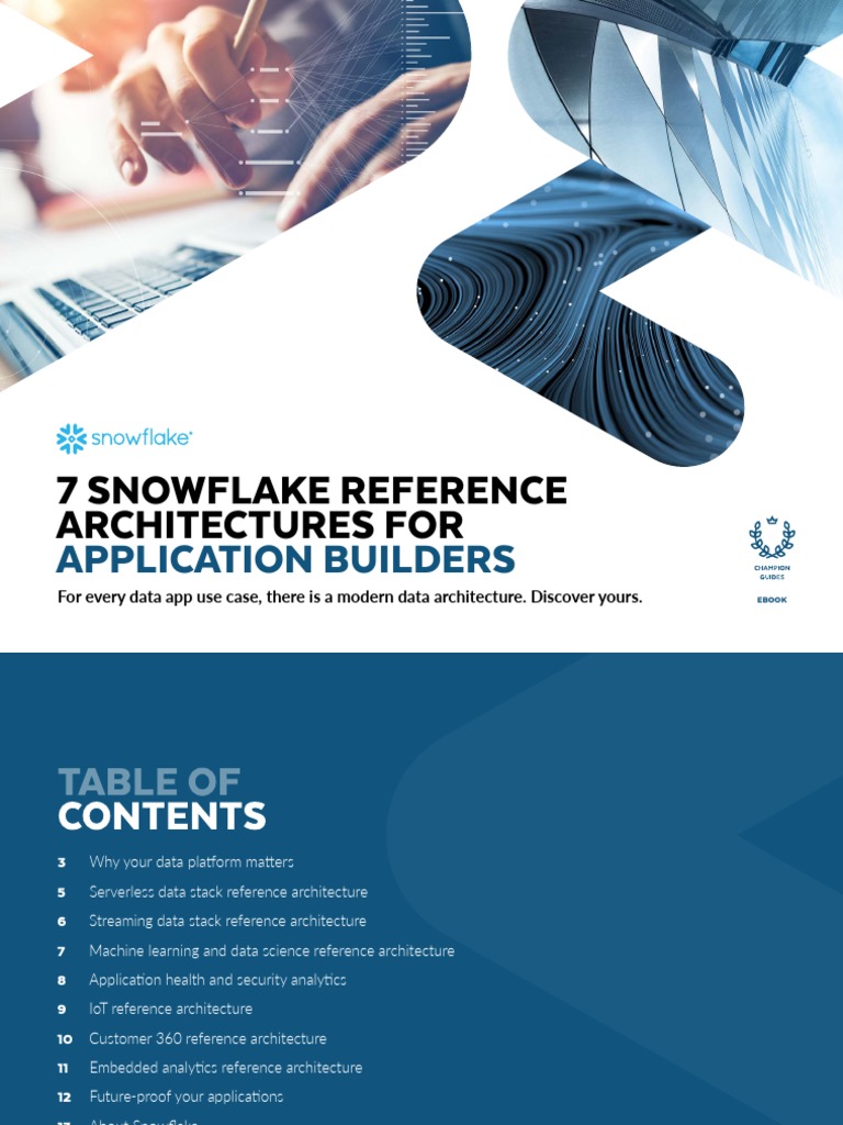 7 Snowflake Reference Architectures For Application Builders | PDF | Cloud Computing | Internet ...