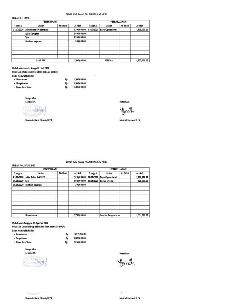 Buku Bantu Kas | PDF