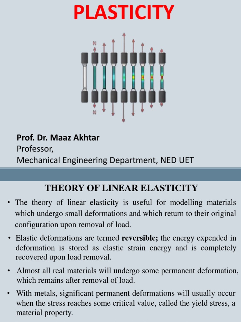 Plasticity | PDF | Deformation (Engineering) | Plasticity (Physics)