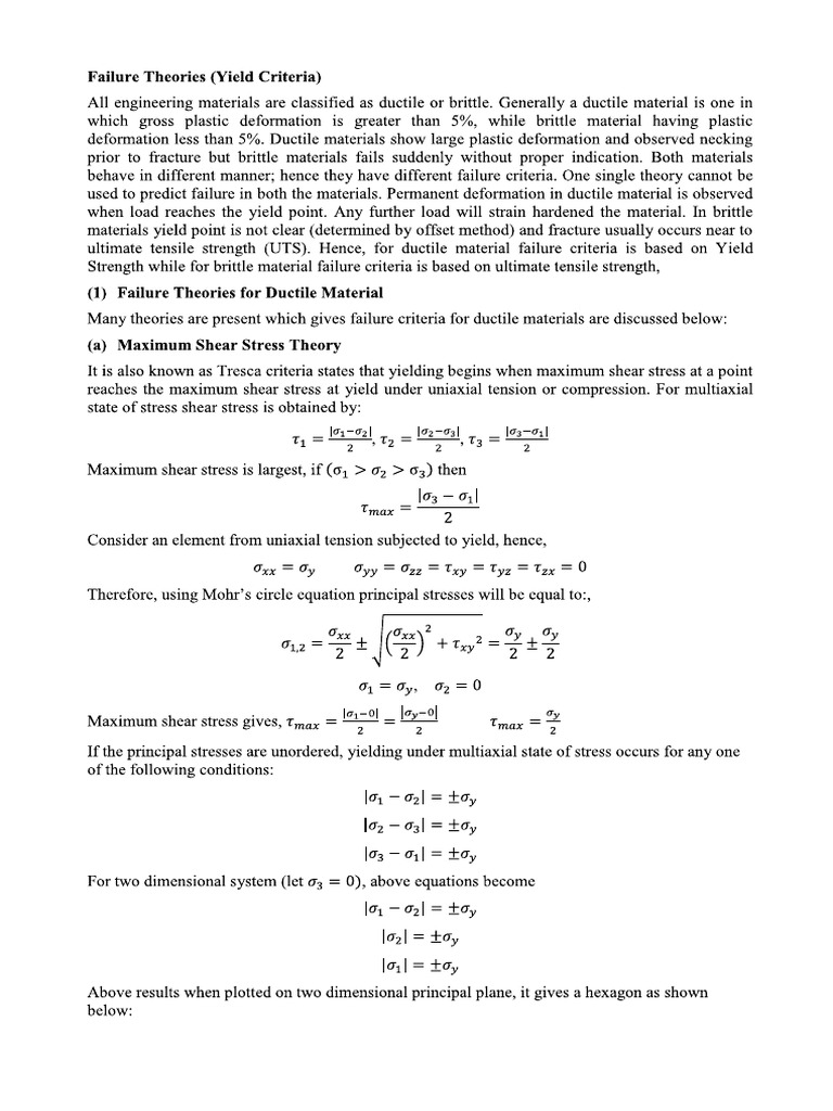 5 - Failure Theories | PDF