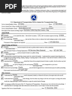 U.S. DOT Service Animal Air Form | PDF | Animals And Humans